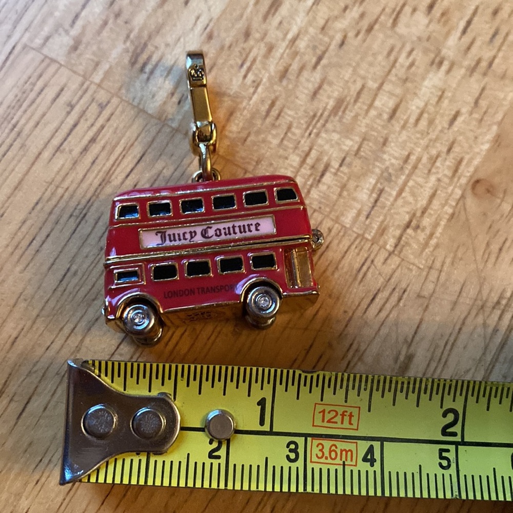 Juicy Couture London Double Decker Bus Charm Red Gold… - Gem
